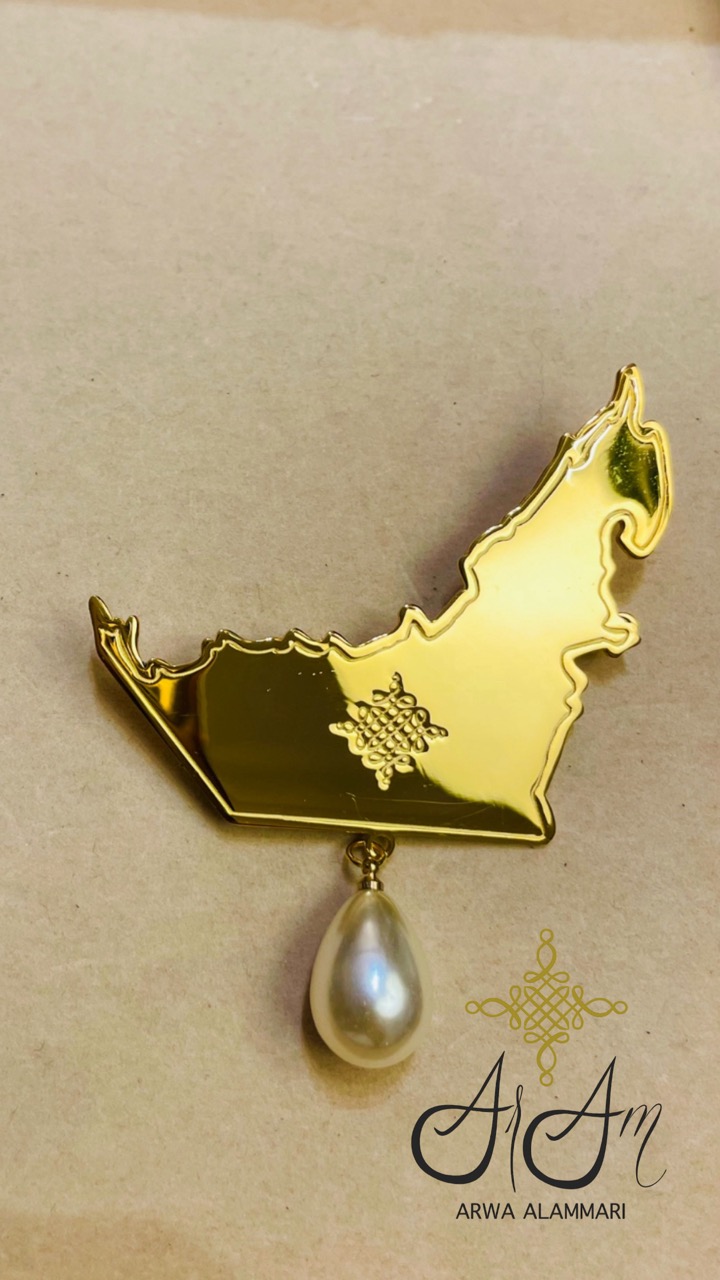 UAE Map Brooch – Aram Designs