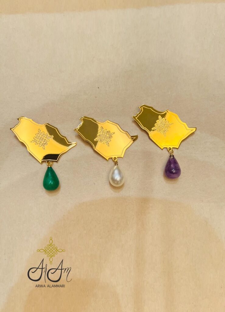 Saudi Map Brooch – Aram Designs
