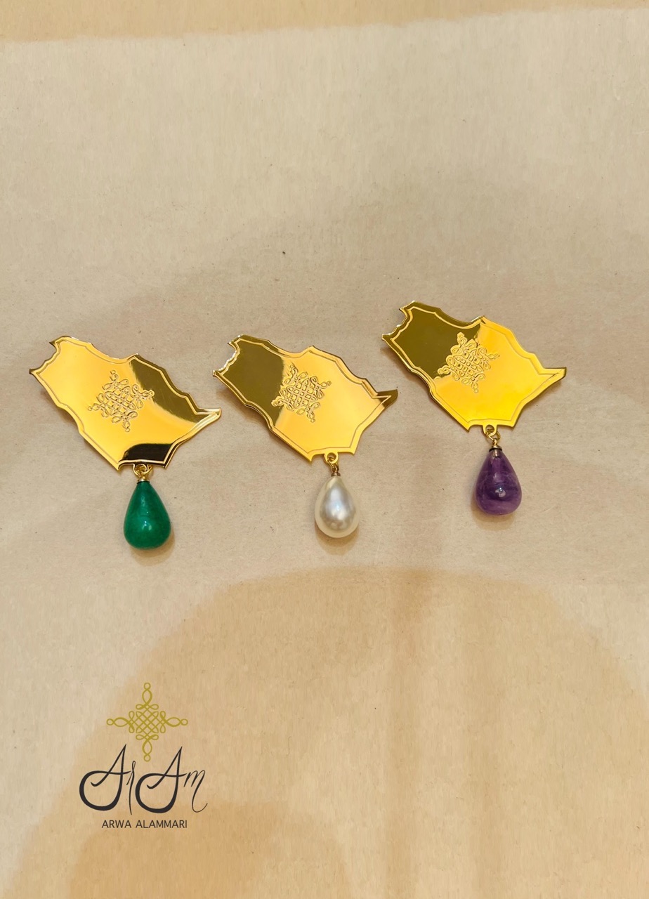 Saudi Map Brooch – Aram Designs
