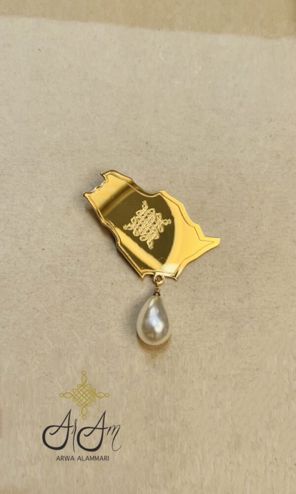 Saudi Map Brooch – Aram Designs